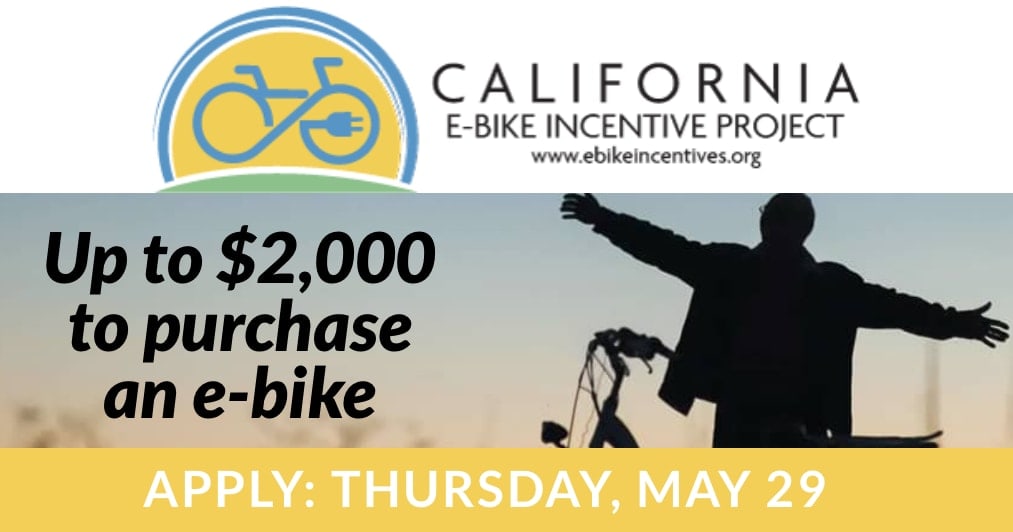 California E-Bike Incentive: Apply May 29
